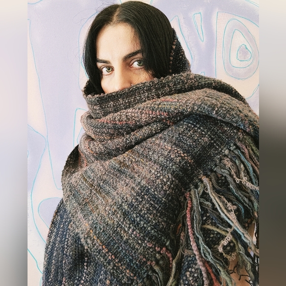 Accessories | Handwoven Oversized Wool Scarf | Poshmark